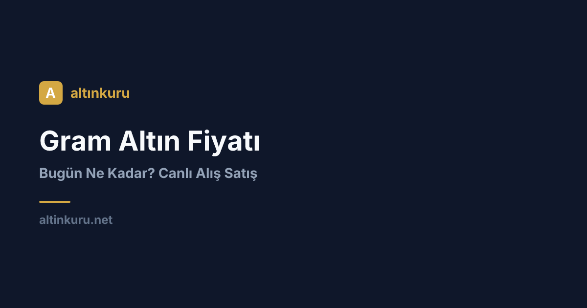 İş Bankası Gram Altın Fiyatı | Canlı Alış Satış